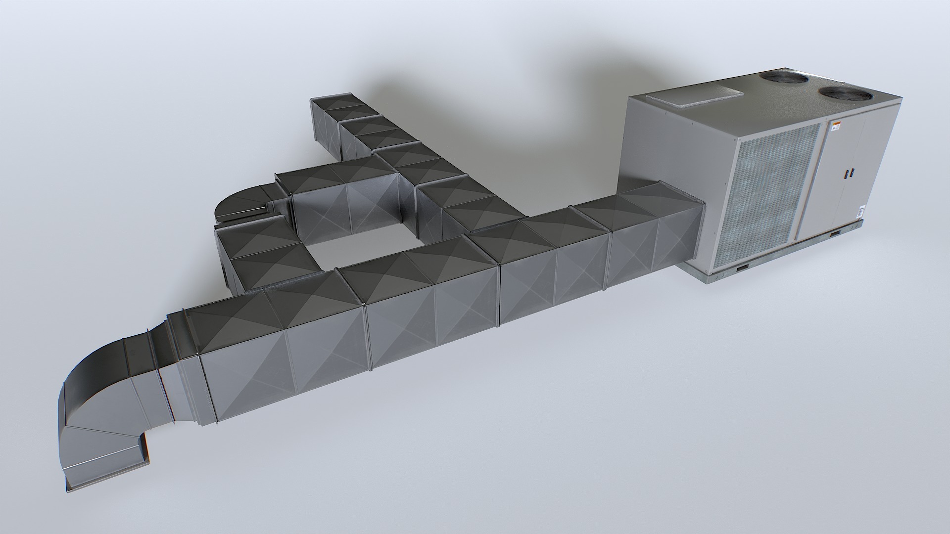 3D model Rooftop AC hvac unit VR / AR / low-poly | CGTrader