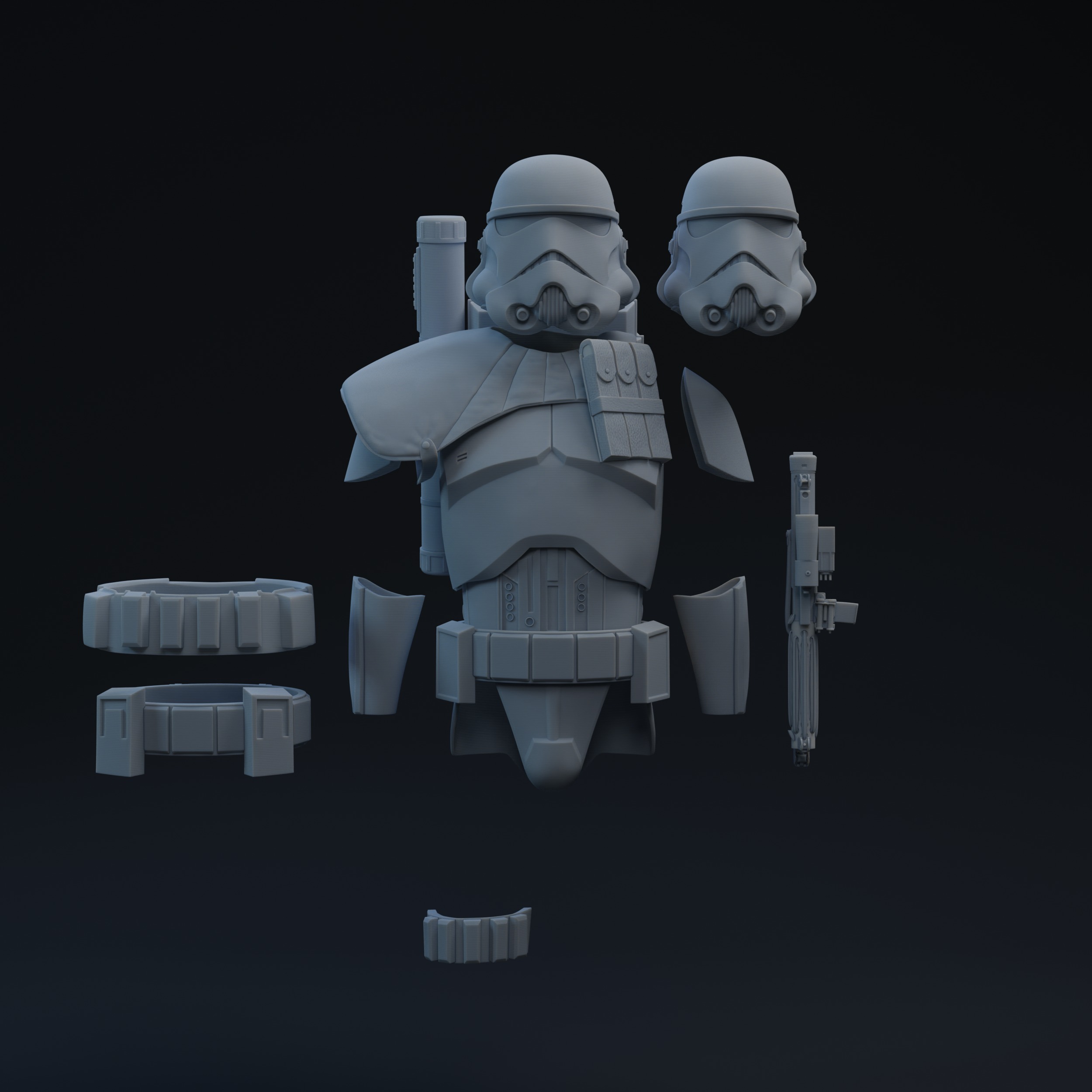 FU Trition Squad One-Twelfth Scale Kit 3D print model 3D model 3D ...