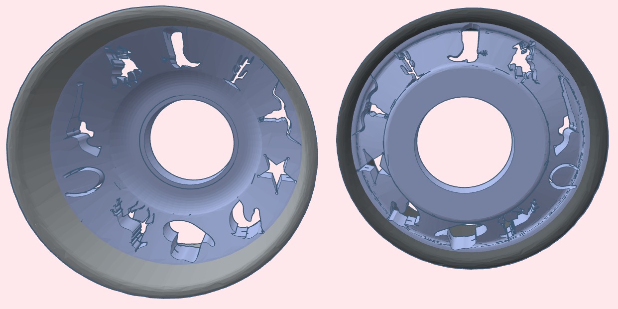 Country western rims for Semi truck and trailer 22-5 inch 3D model 3D ...