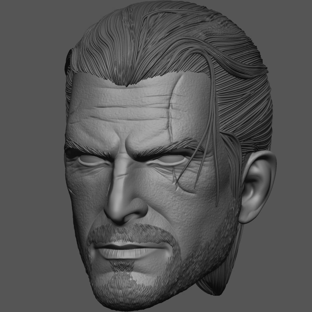 GERALT - HEAD CUSTOM 3D model 3D printable | CGTrader