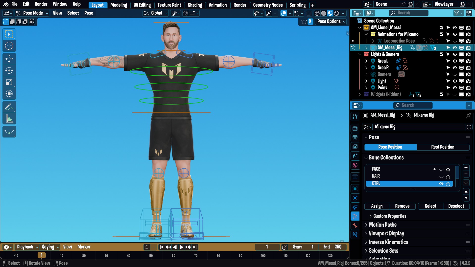 3D model Fortnite - Lionel Messi VR / AR / low-poly | CGTrader