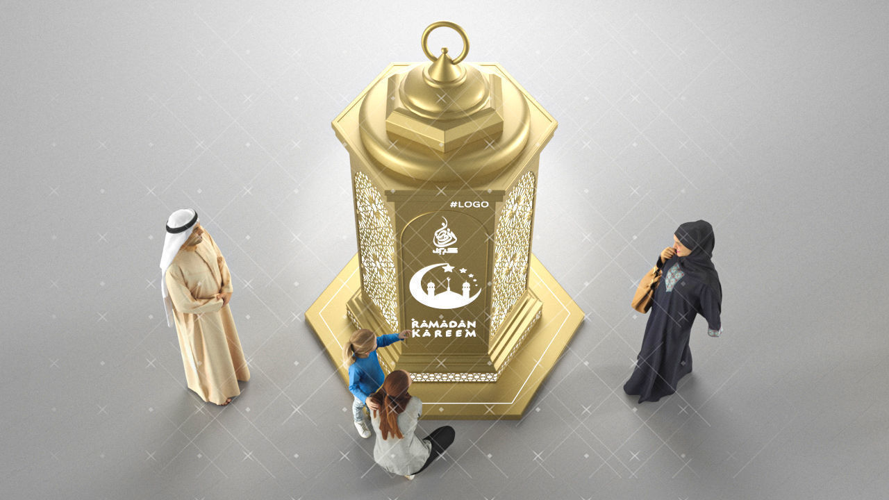 Ramadan Decoration Arabic Lantern EID SETUP Islamic 3D model 3D model ...