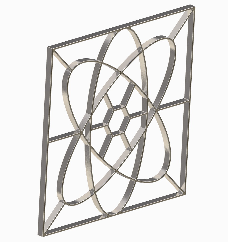 Fabulous Window Grill 3D model 3D printable | CGTrader