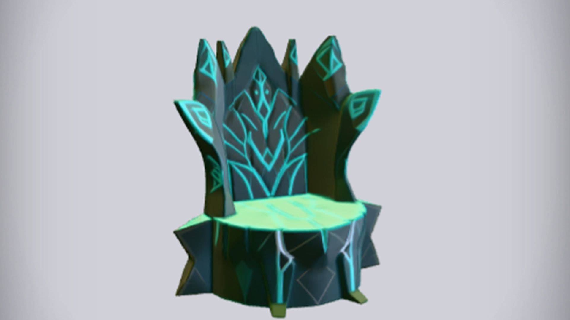 futuristic glowing throne 3d Game ready Model 3D model | CGTrader