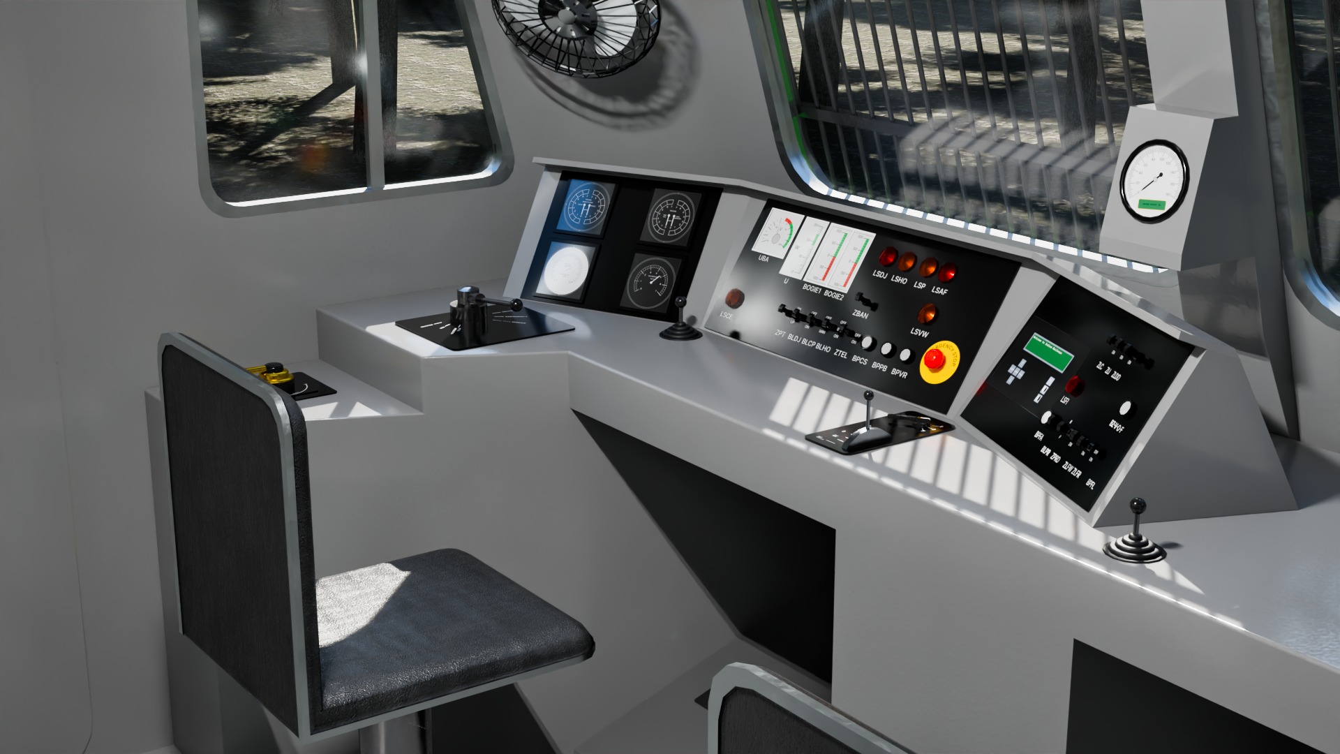 3D model Indian Railways WAG 9 Electric Locomotive with Cabin Interior ...