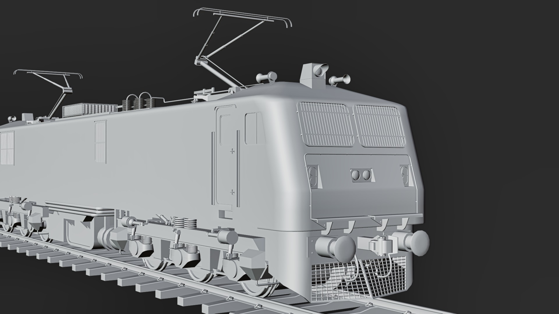 3D model Indian Railways WAG 9 Electric Locomotive with Cabin Interior ...