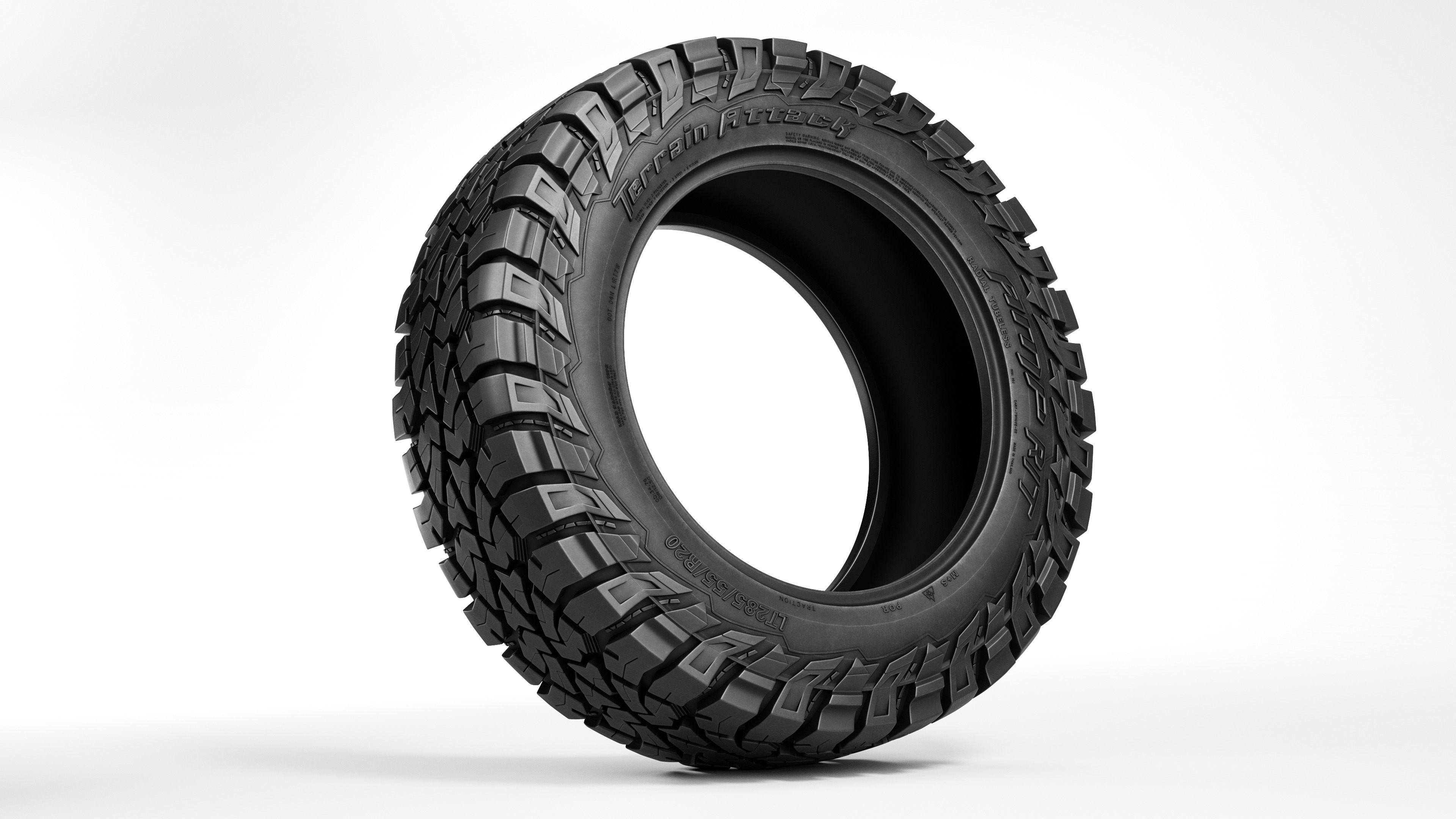 AMT Terrain Attack RT Offroad Tire 3D model | CGTrader