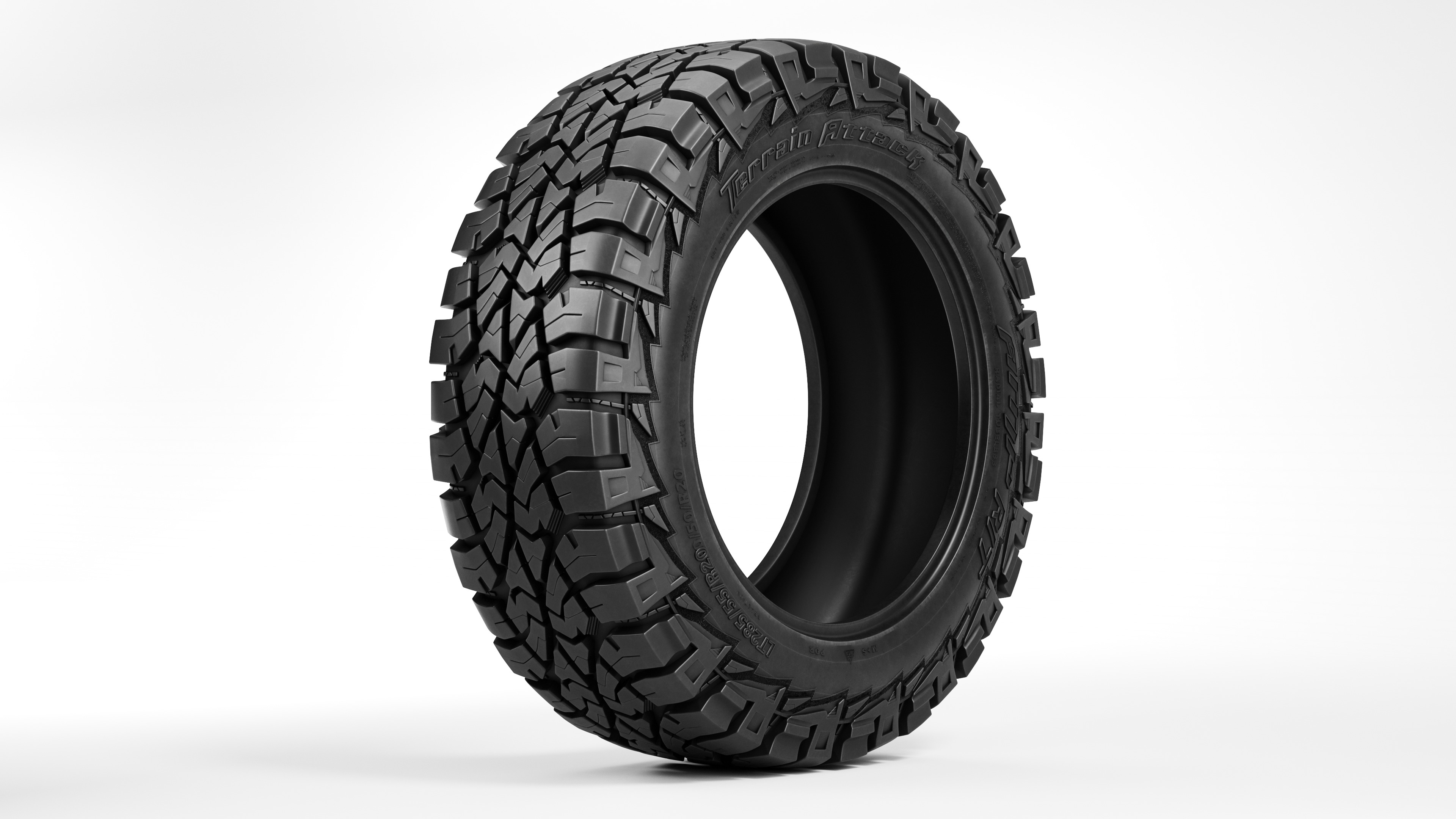 AMT Terrain Attack RT Offroad Tire 3D model | CGTrader