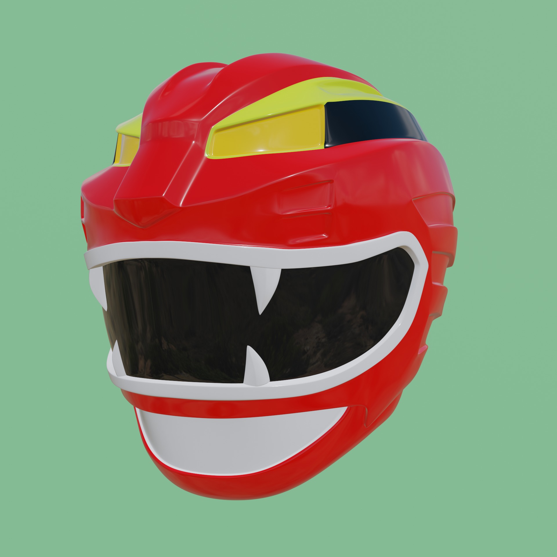 Gao Ranger Red Helmet 3D print model 3D model 3D printable | CGTrader