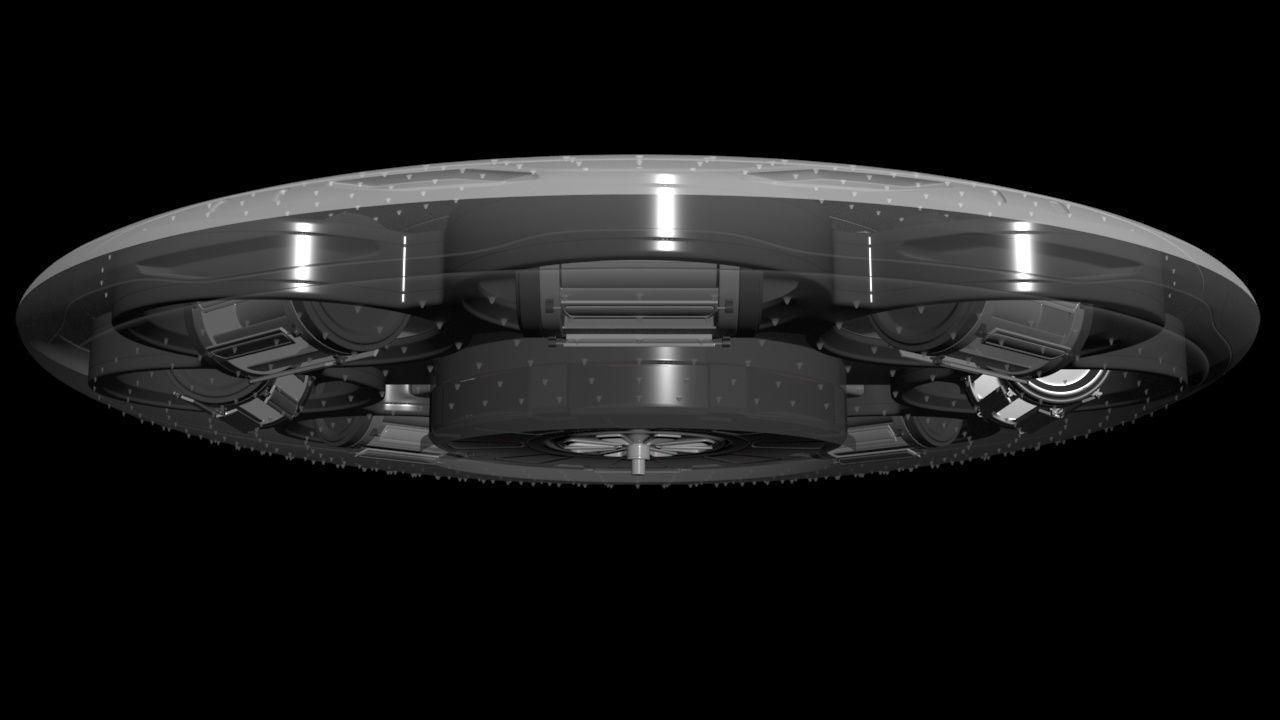 Electric VTOL - Octo Cyclotron - Concept 3D model | CGTrader