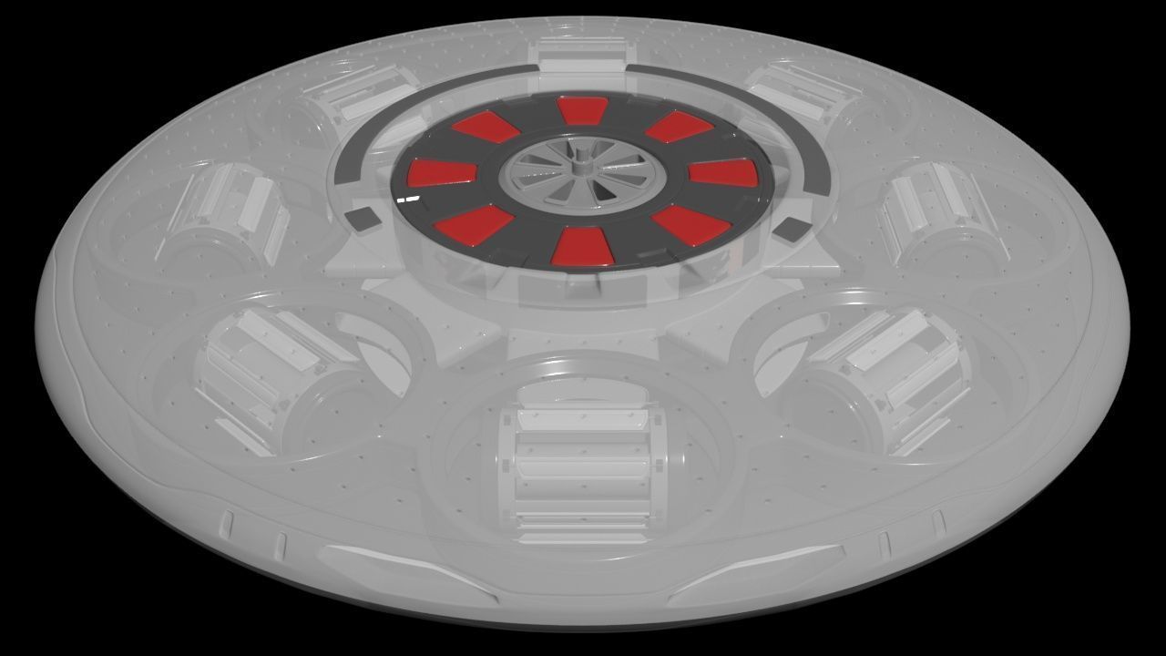 Electric VTOL - Octo Cyclotron - Concept 3D model | CGTrader