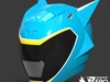 Power Ranger Dino Charge Cyan helmet 3D model 3D printable | CGTrader