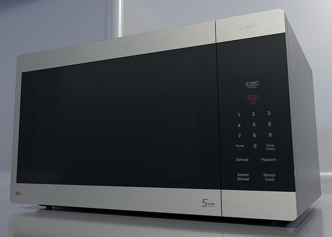 4K High Polly Microwave 3D model | CGTrader