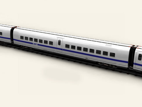 Generic High Speed Train 3D model | CGTrader