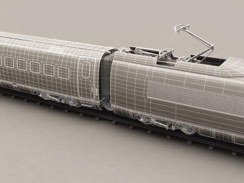 Generic High Speed Train 3D model | CGTrader
