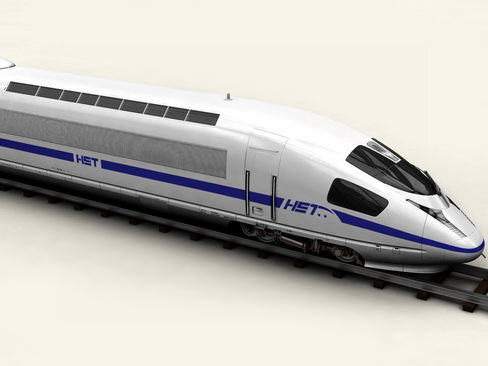 Generic High Speed Train 3D model | CGTrader