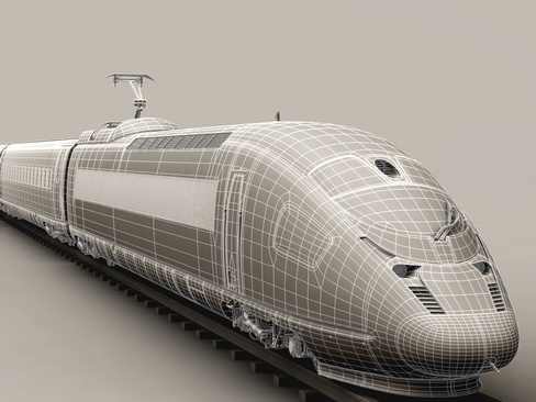 Generic High Speed Train 3D model | CGTrader
