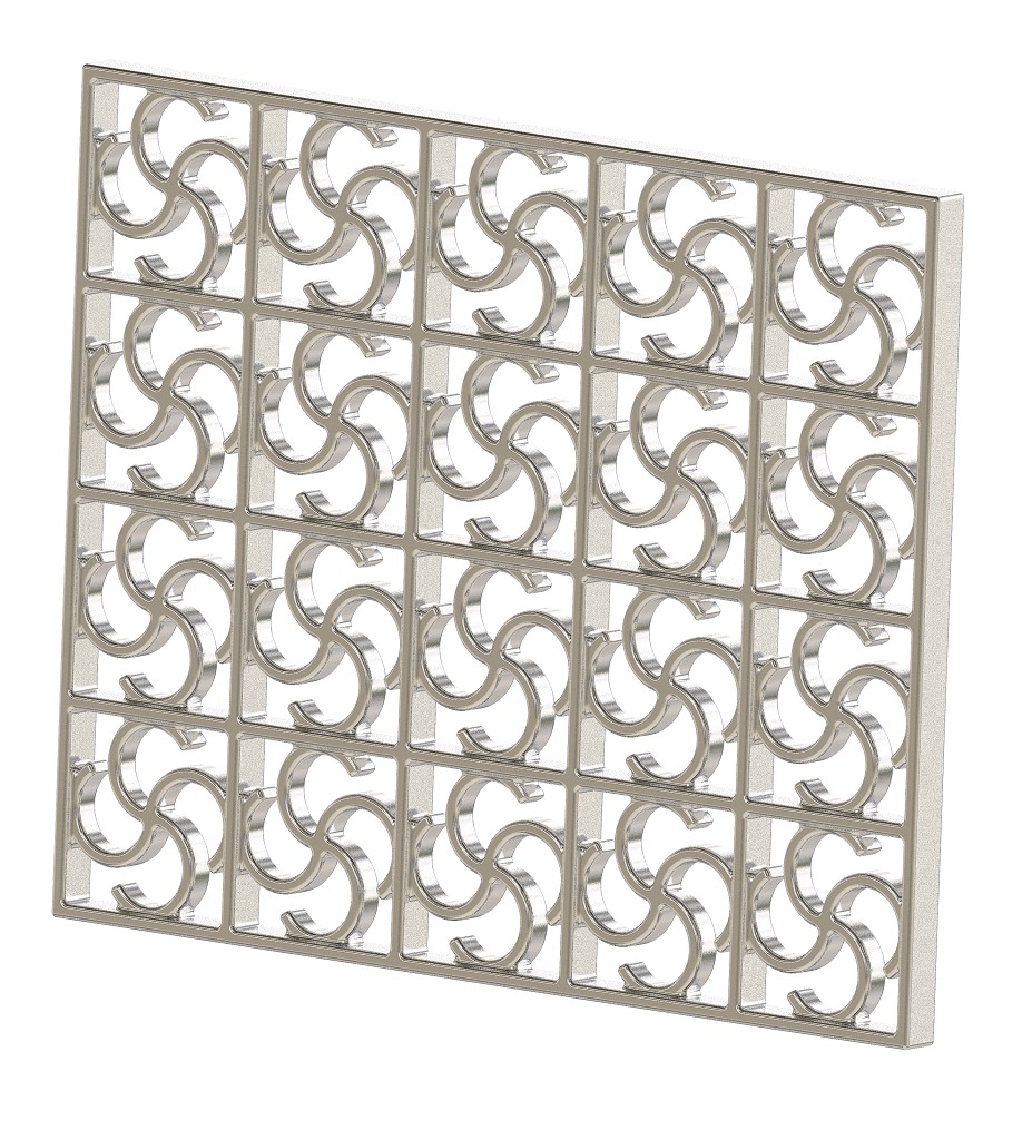 Luxurious Window Grill 3D model 3D printable | CGTrader