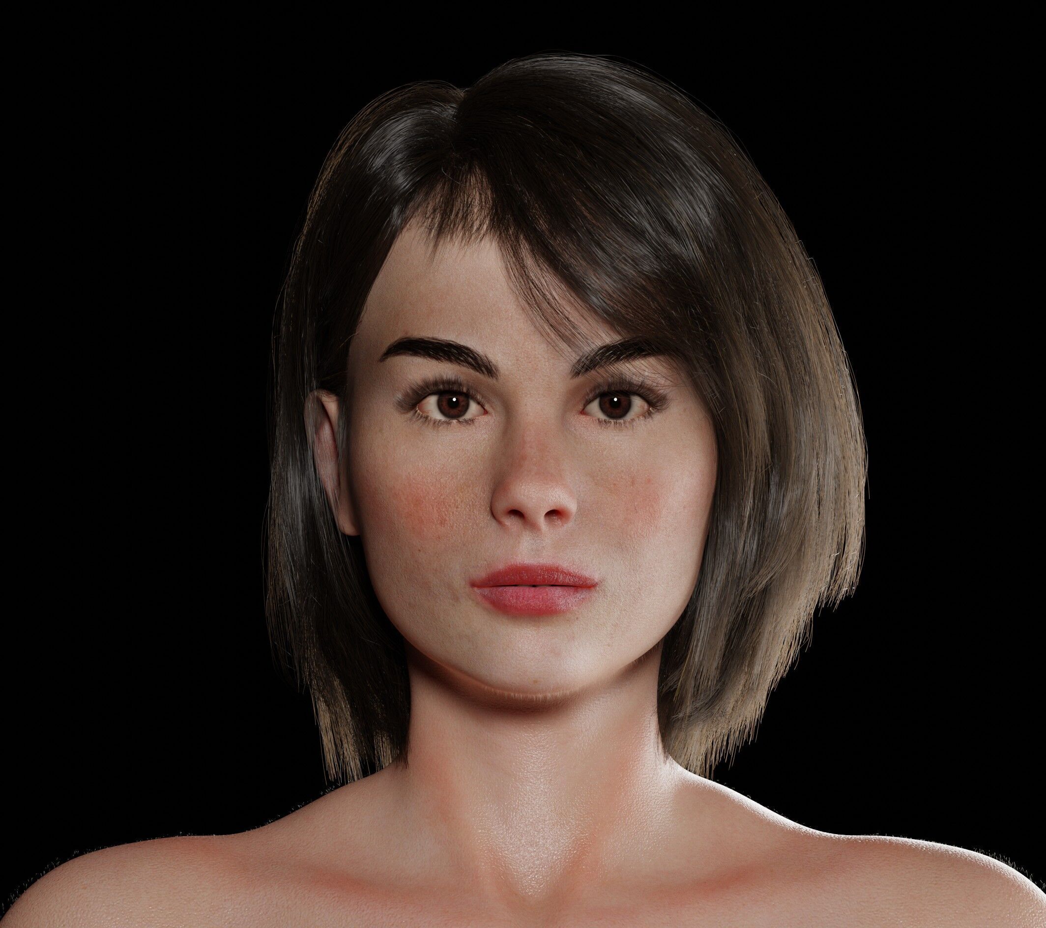 3D model Realistic Female Rigged V 2 VR / AR / low-poly | CGTrader