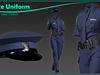female police uniform with texture 3D model | CGTrader