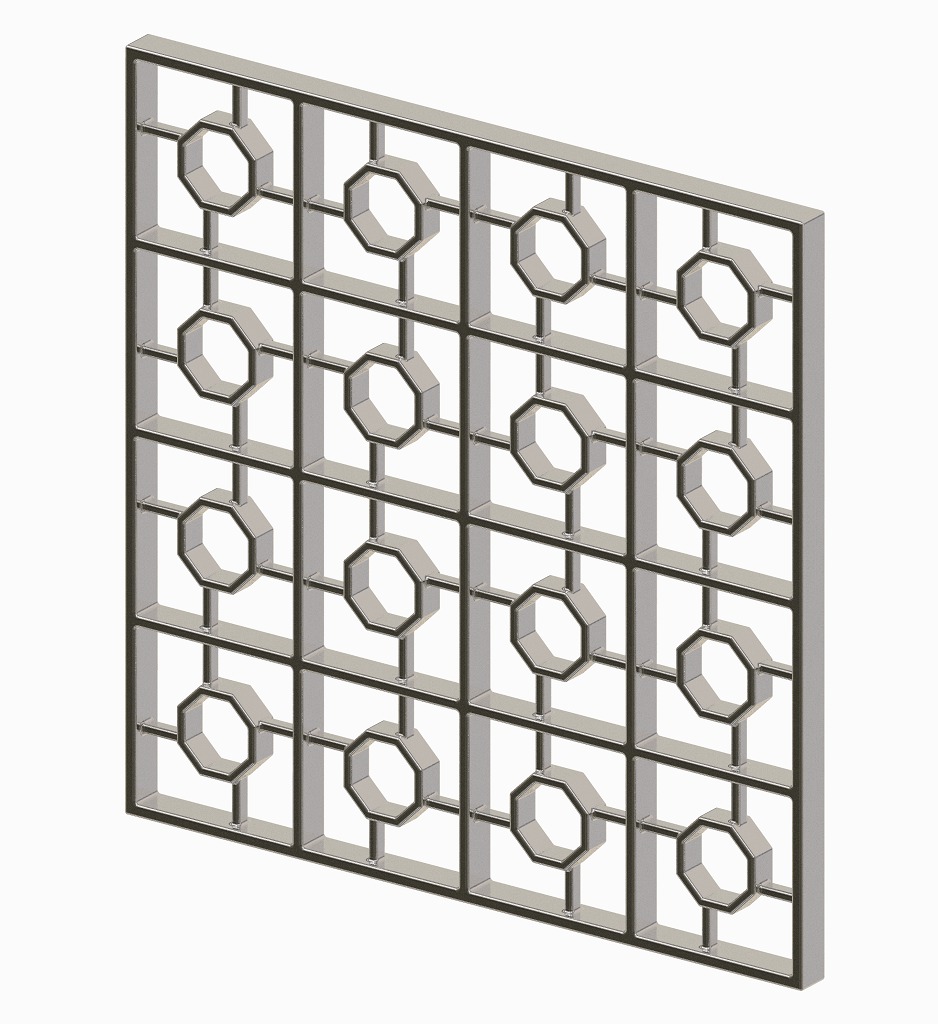 Astonishing Window Grill 3D model 3D printable | CGTrader