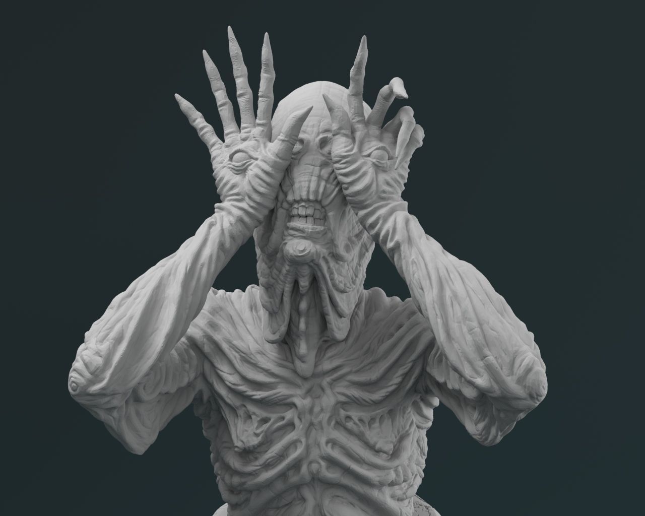 PANs LABYRINTH Pale Man 3D Bust Stl 3D model 3D printable | CGTrader