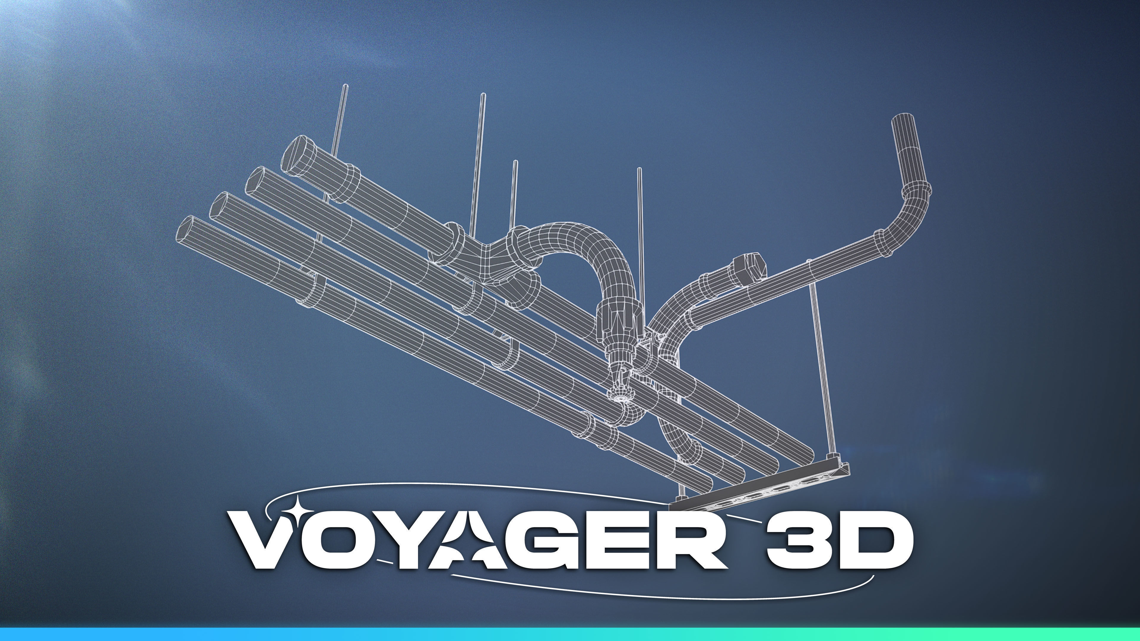 3D model Ceiling Piping Cluster VR / AR / low-poly | CGTrader