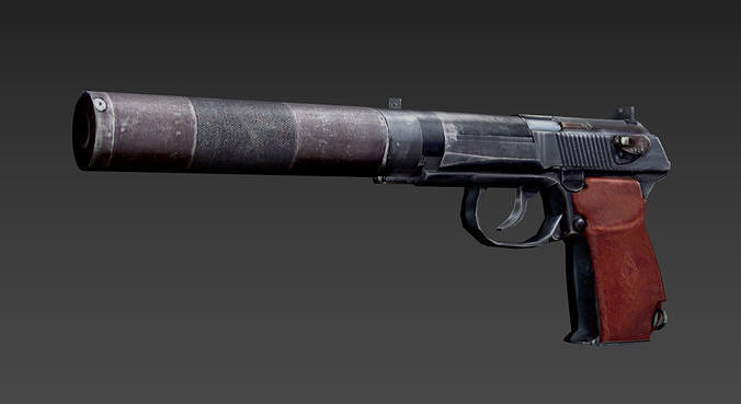 3D model PB GUN - GAME ASSET - LOWPOLY VR / AR / low-poly | CGTrader