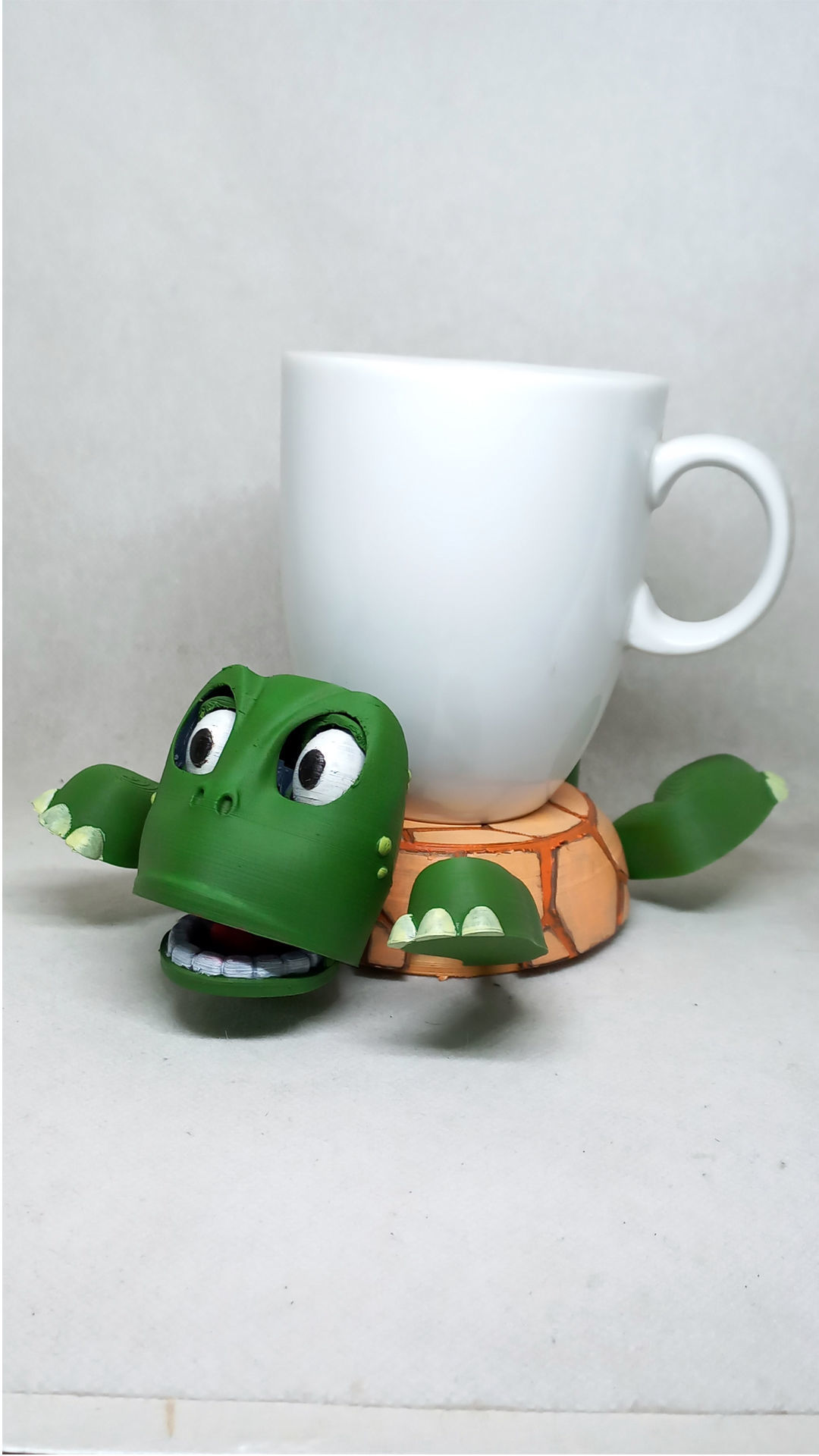 Turtle cup holder No Supports needed 3D model 3D printable | CGTrader