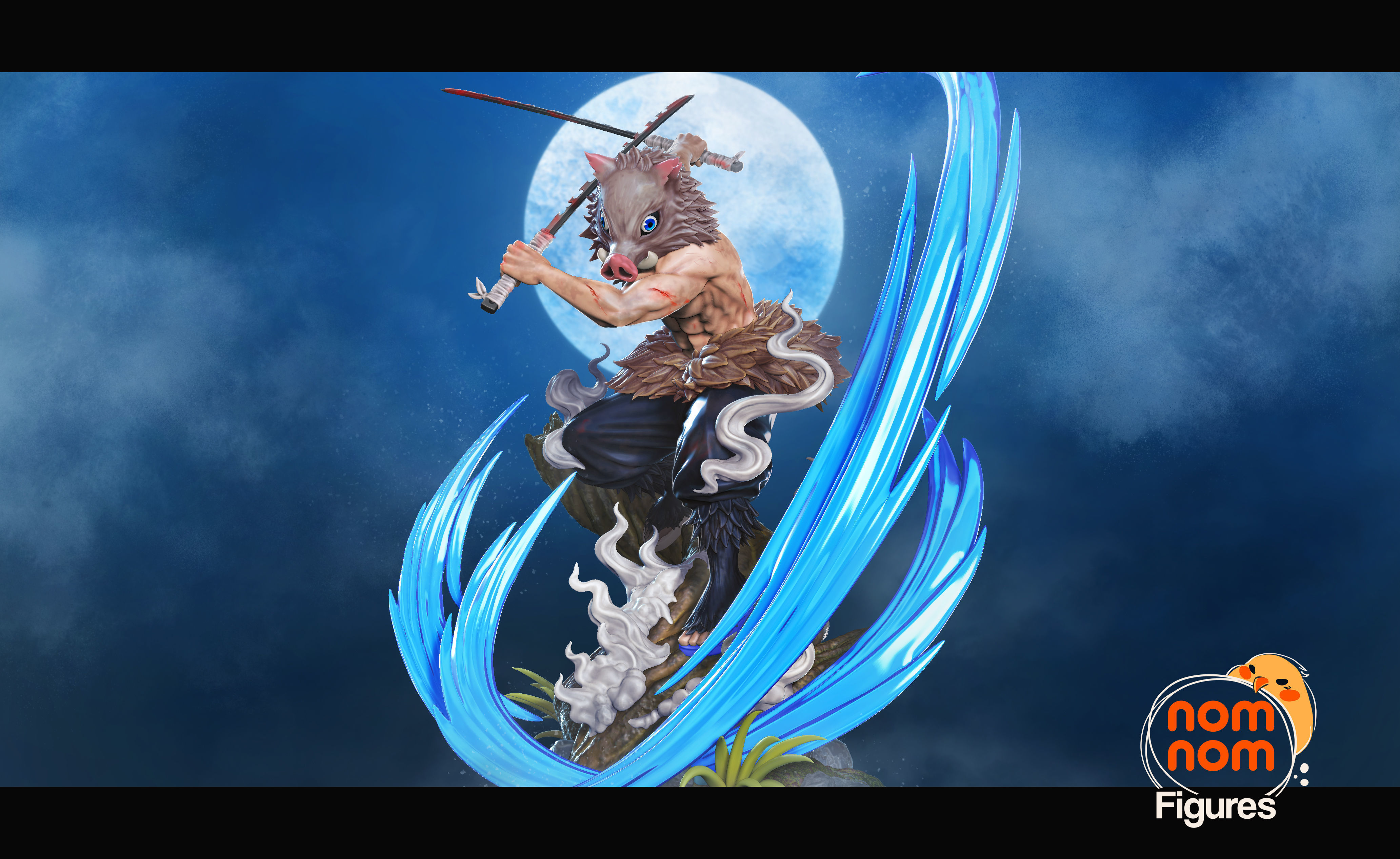 Inosuke Hashibira - Demon Slayer 3D model 3D printable | CGTrader