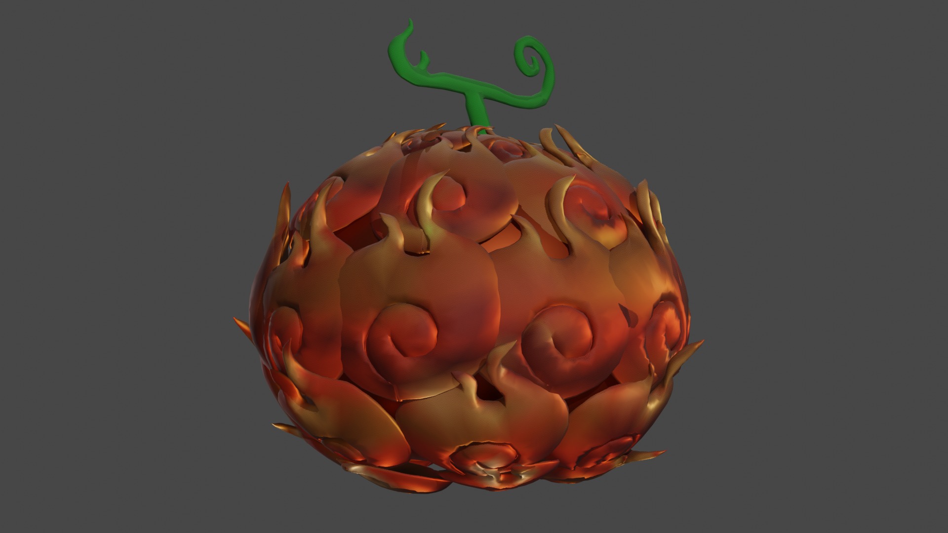 Devil fruit Mera Mera no Mi 3d model One piece free 3D model | CGTrader