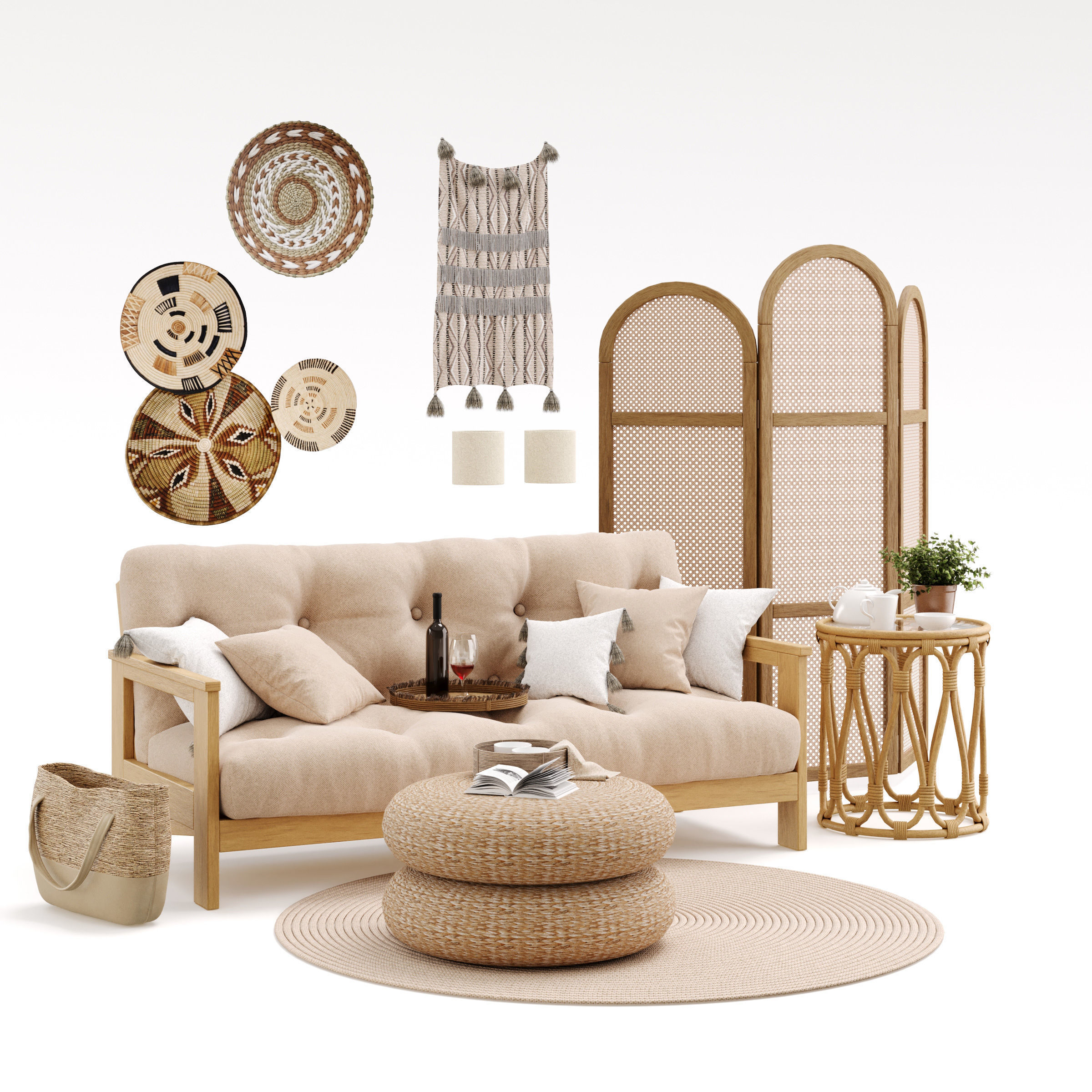Archmodels vol 287 - collection of furniture sets 3D model | CGTrader