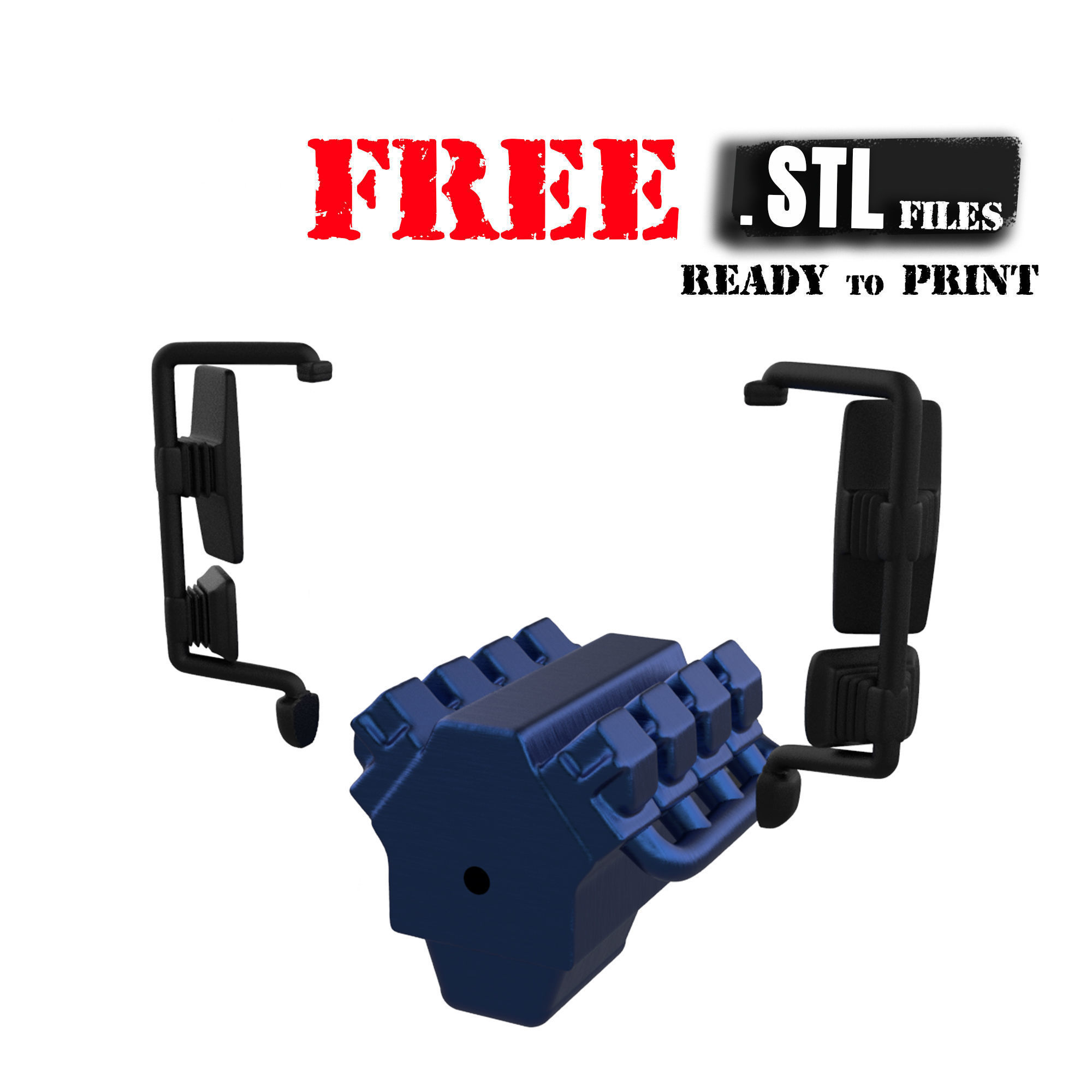Free download Mirror and Engine SK Series Truck 3DPrintable STL free 3D ...