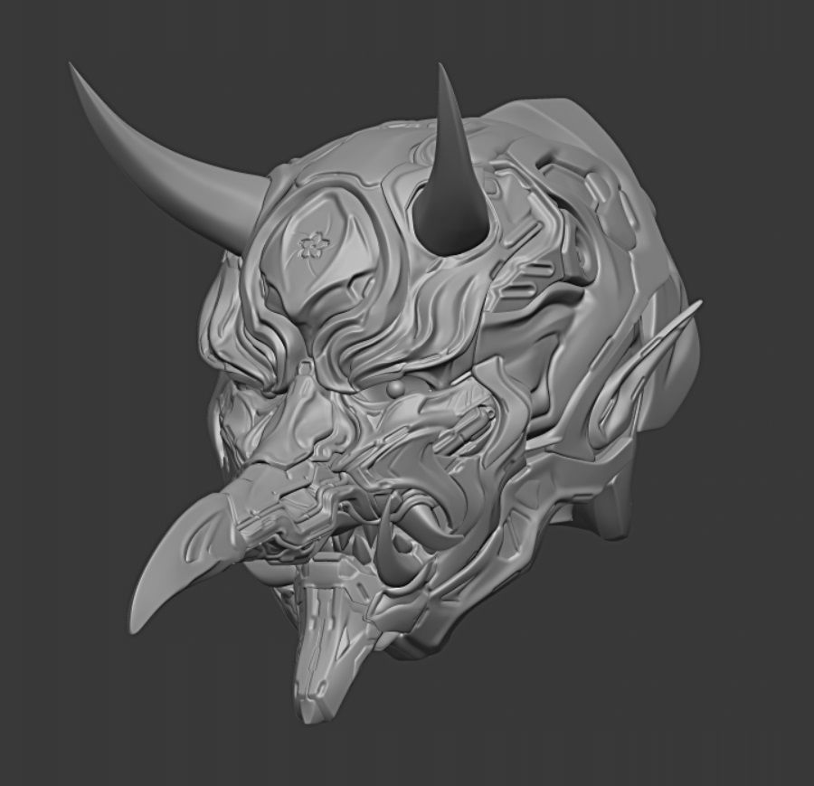 Oni Mask free 3D model | CGTrader