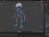 3D model 3D Bone Construct Character for Games Animation VR / AR / low ...