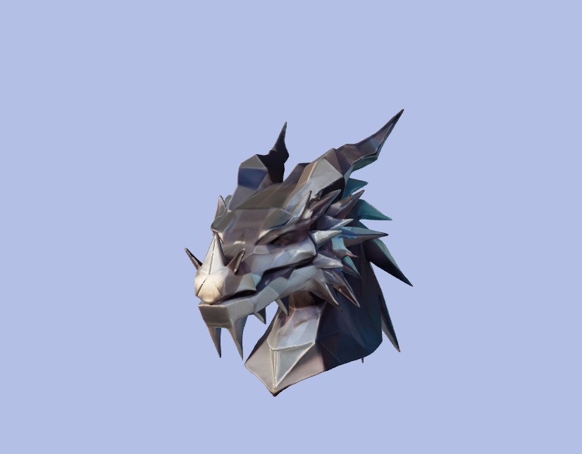 Low-Poly Dragon Head free 3D model | CGTrader