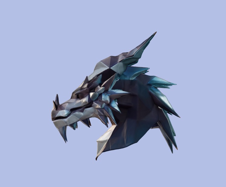 Low-Poly Dragon Head free 3D model | CGTrader
