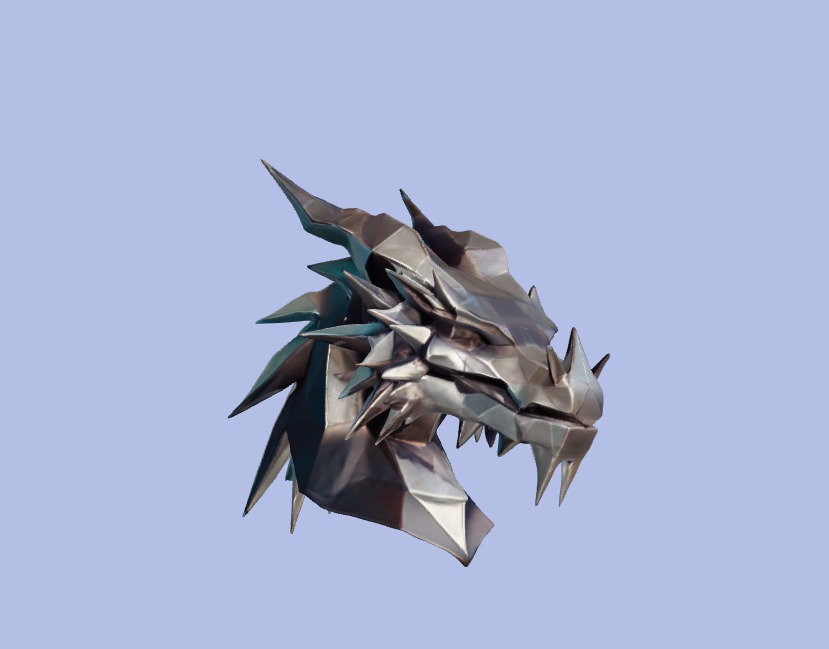 Low-Poly Dragon Head free 3D model | CGTrader