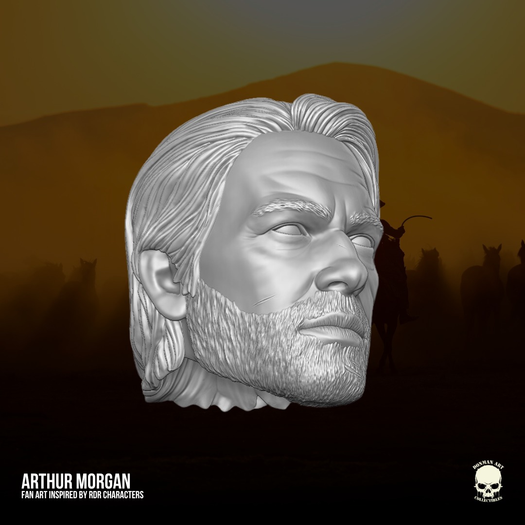 Arthur Morgan Red dead Redemption Fan Art for action figures 3D model ...
