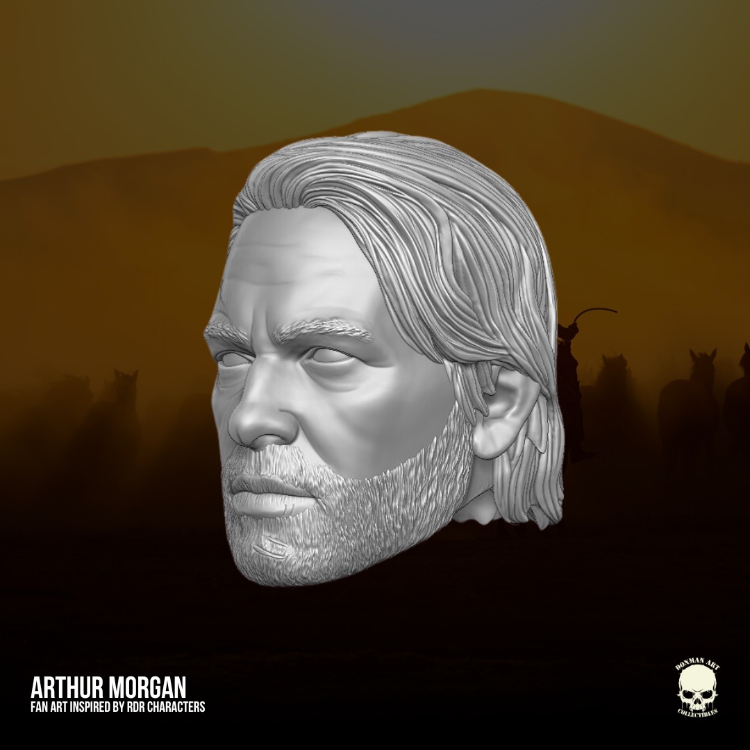 Arthur Morgan Red dead Redemption Fan Art for action figures 3D model ...