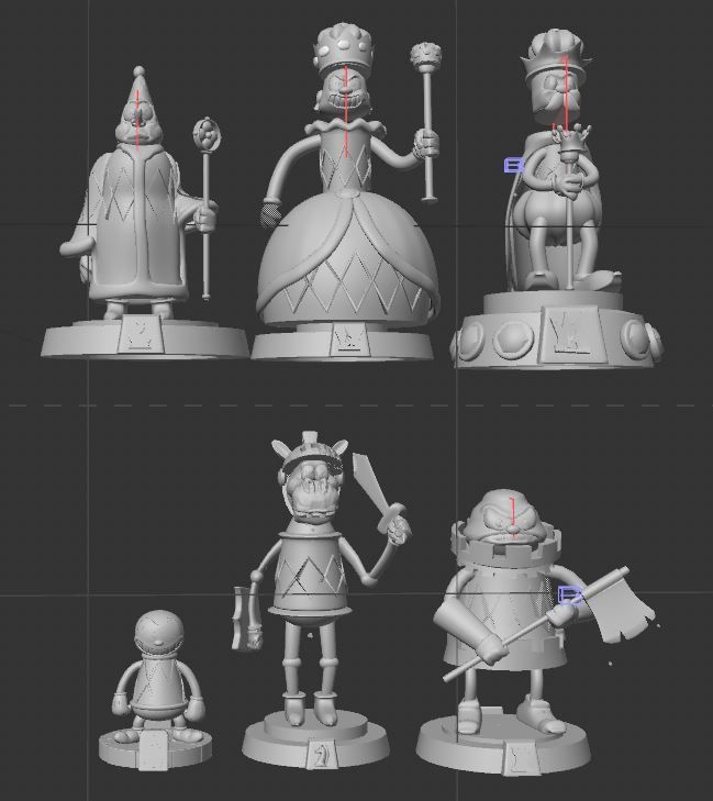 cuphead chess 3D model | CGTrader