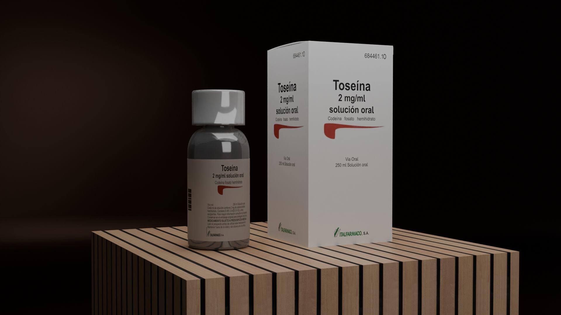 Toseina Medicine Bottle and Box - 3D Model free 3D model | CGTrader