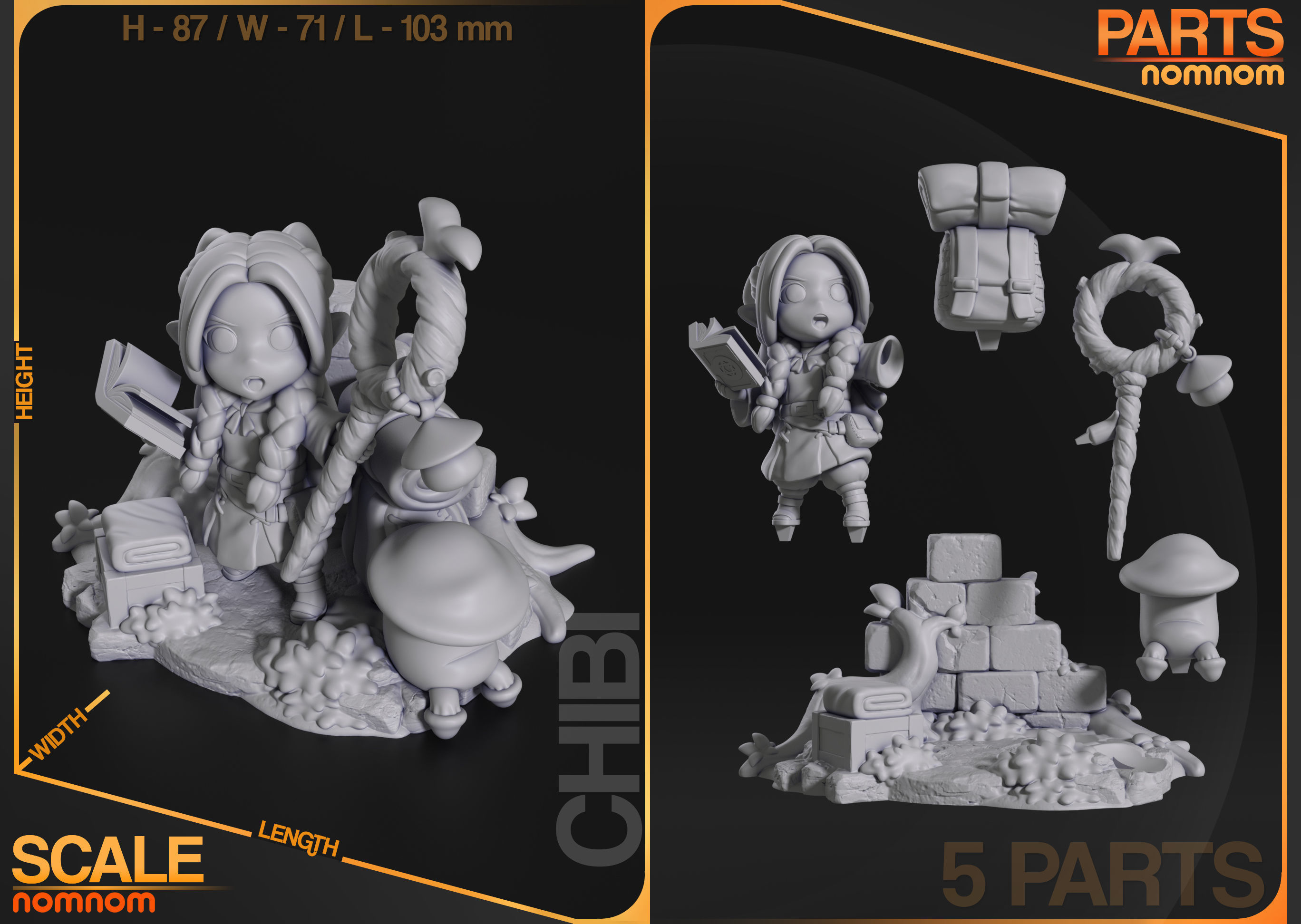 Dungeon Meshi Pack 3D model 3D printable | CGTrader