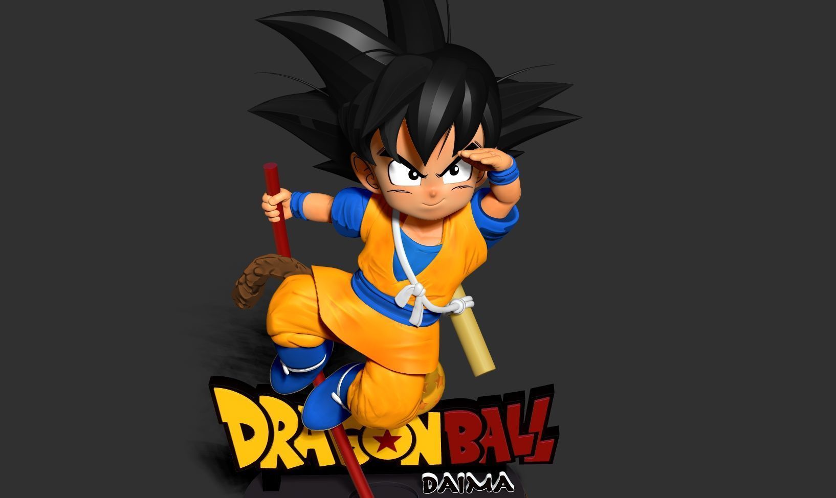 Kid Son Goku 3D model 3D printable | CGTrader