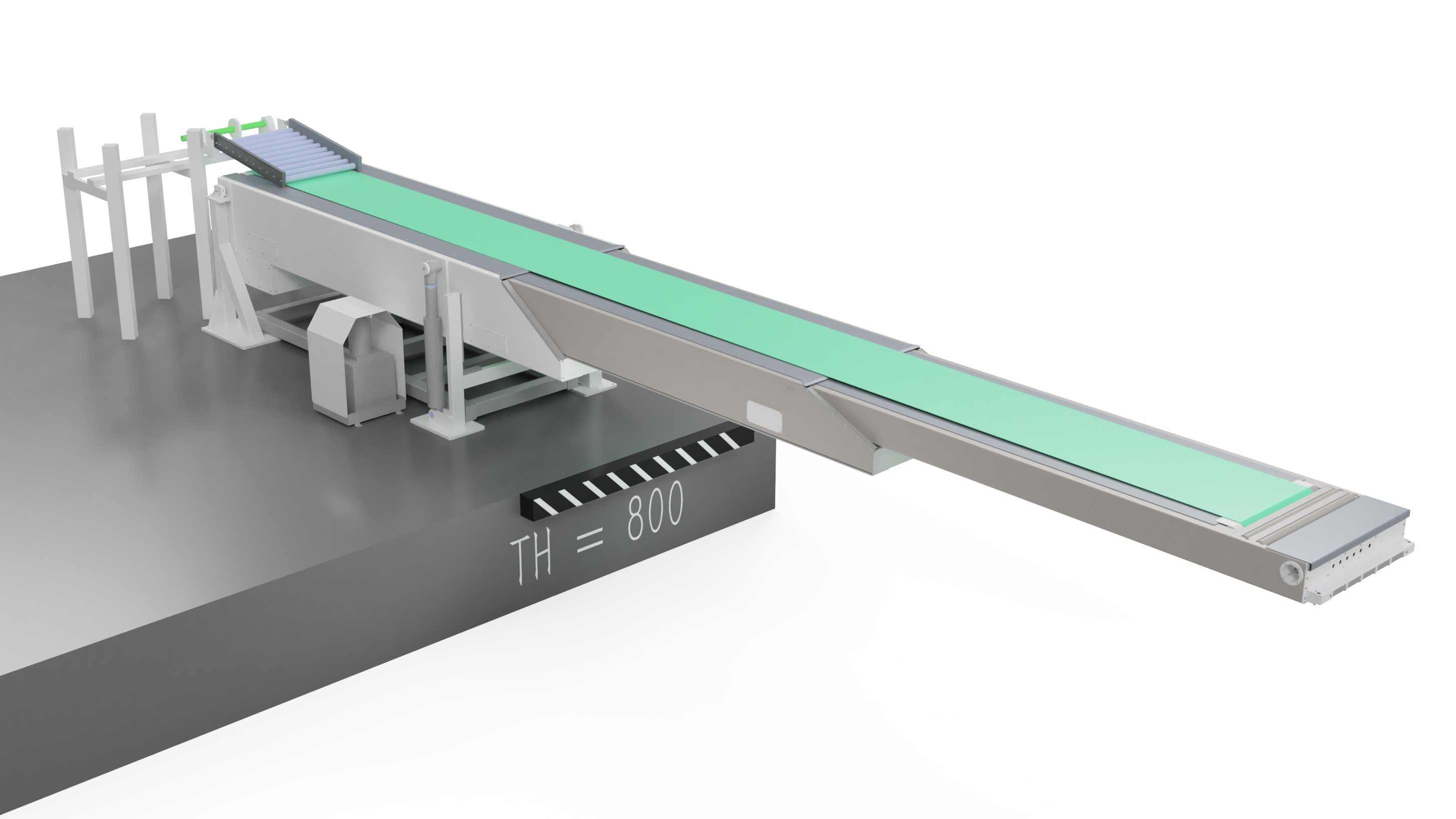 3D design of telescopic retracting loading conveyor 3D model | CGTrader