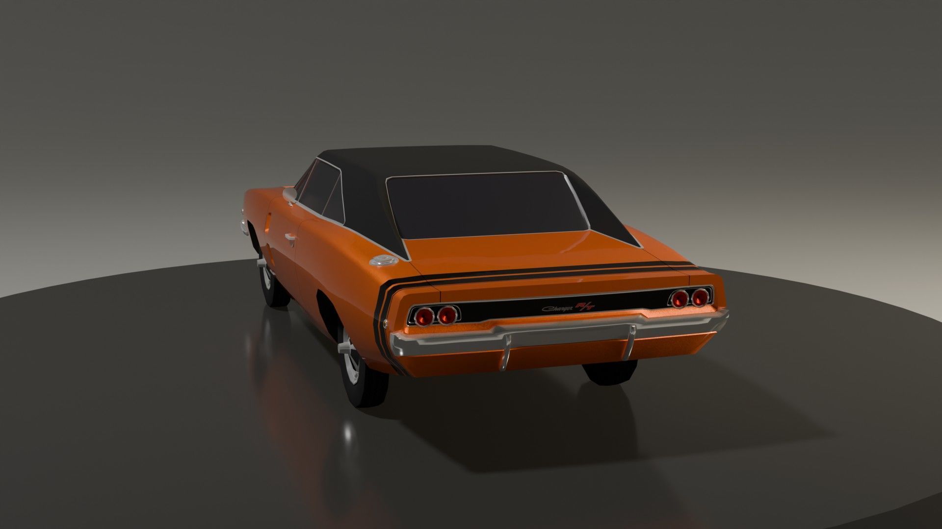 3D model Dodge Charger RT 1968 low-poly VR / AR / low-poly | CGTrader