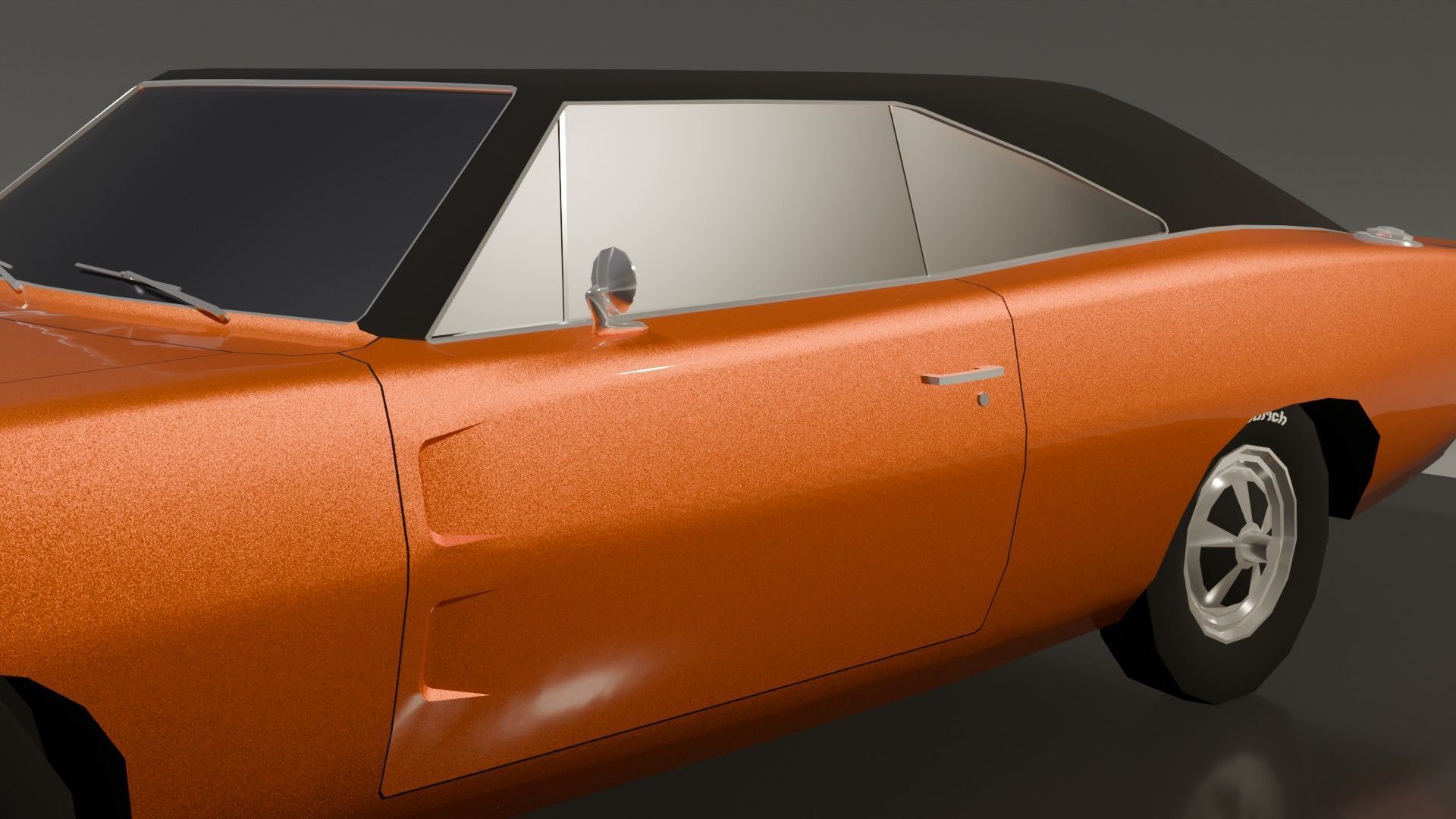 3D model Dodge Charger RT 1968 low-poly VR / AR / low-poly | CGTrader