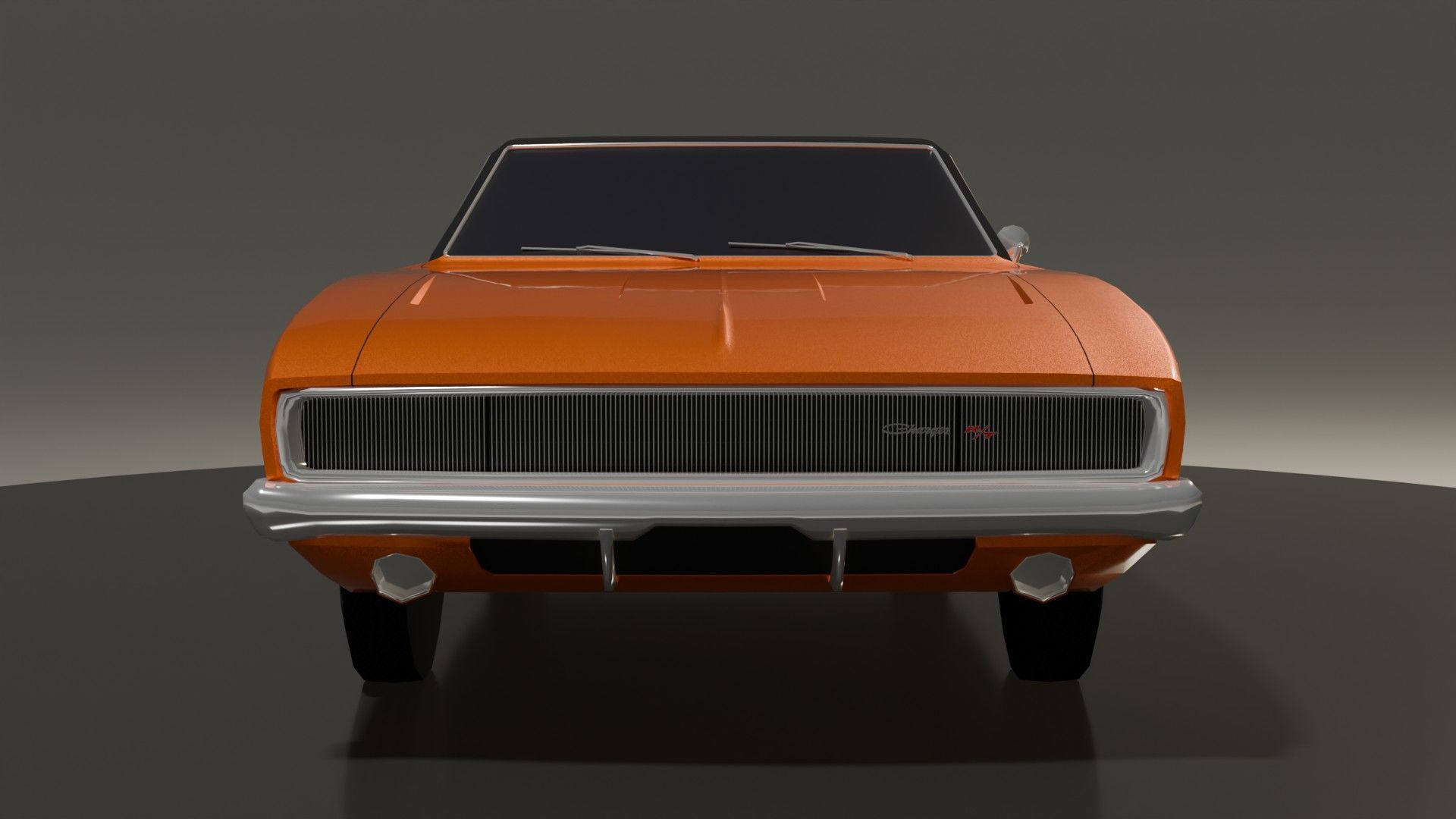 3D model Dodge Charger RT 1968 low-poly VR / AR / low-poly | CGTrader