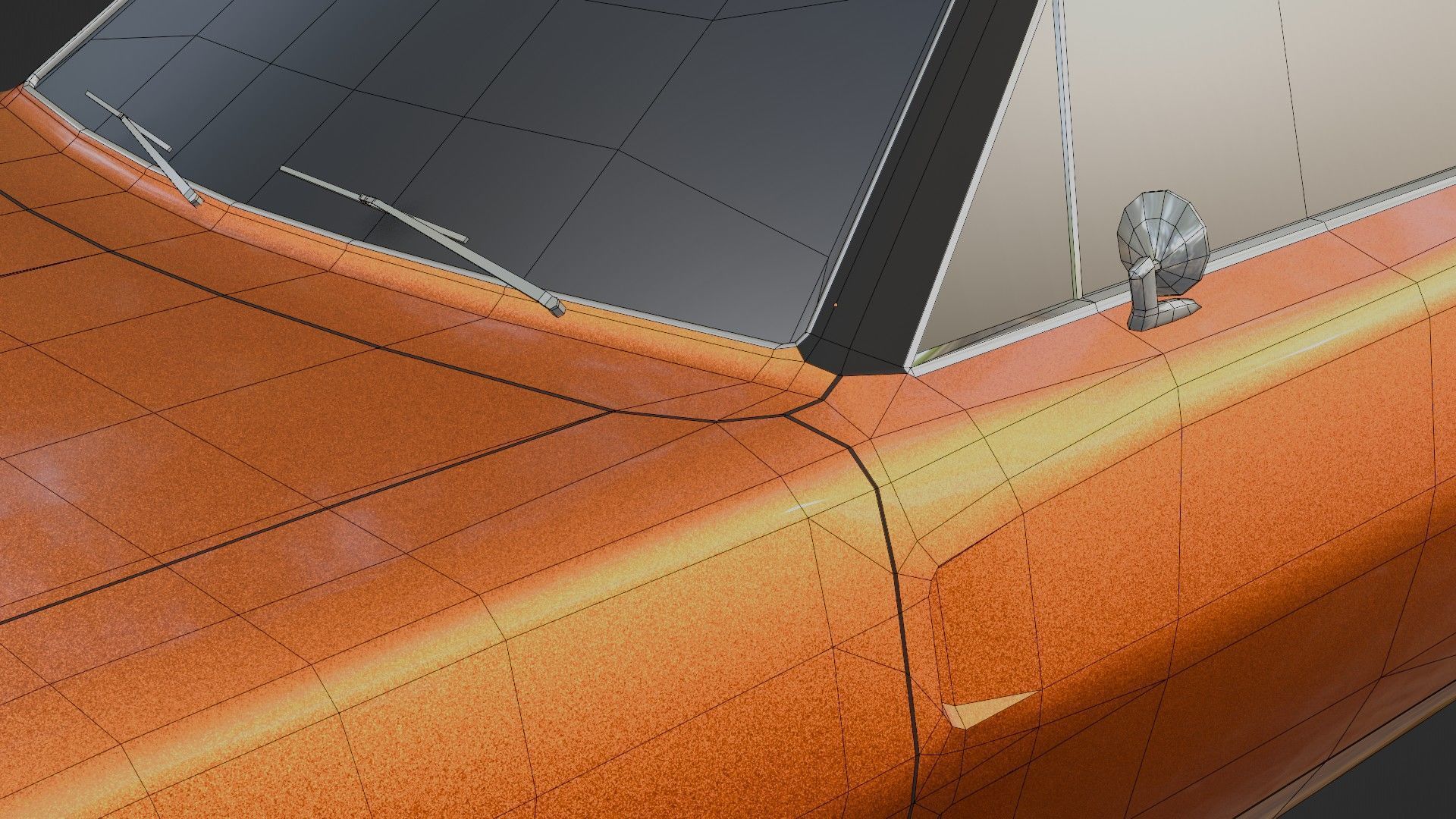 3D model Dodge Charger RT 1968 low-poly VR / AR / low-poly | CGTrader