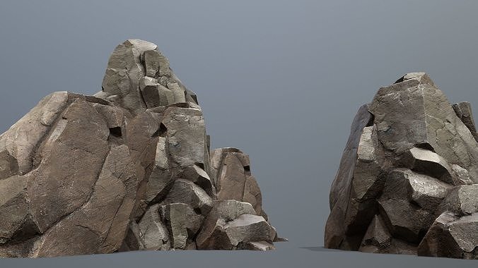3D model cliff rocks VR / AR / low-poly | CGTrader